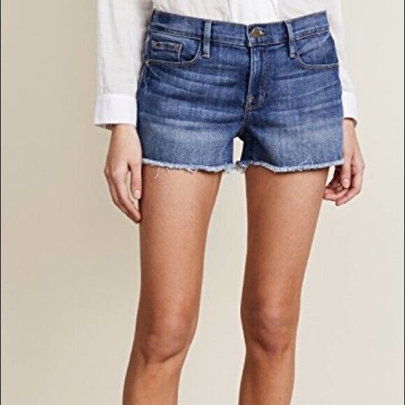 Frame Denim | Shorts | Frame Le Cutoff In Aldred Denim Jean Shorts 25 ...